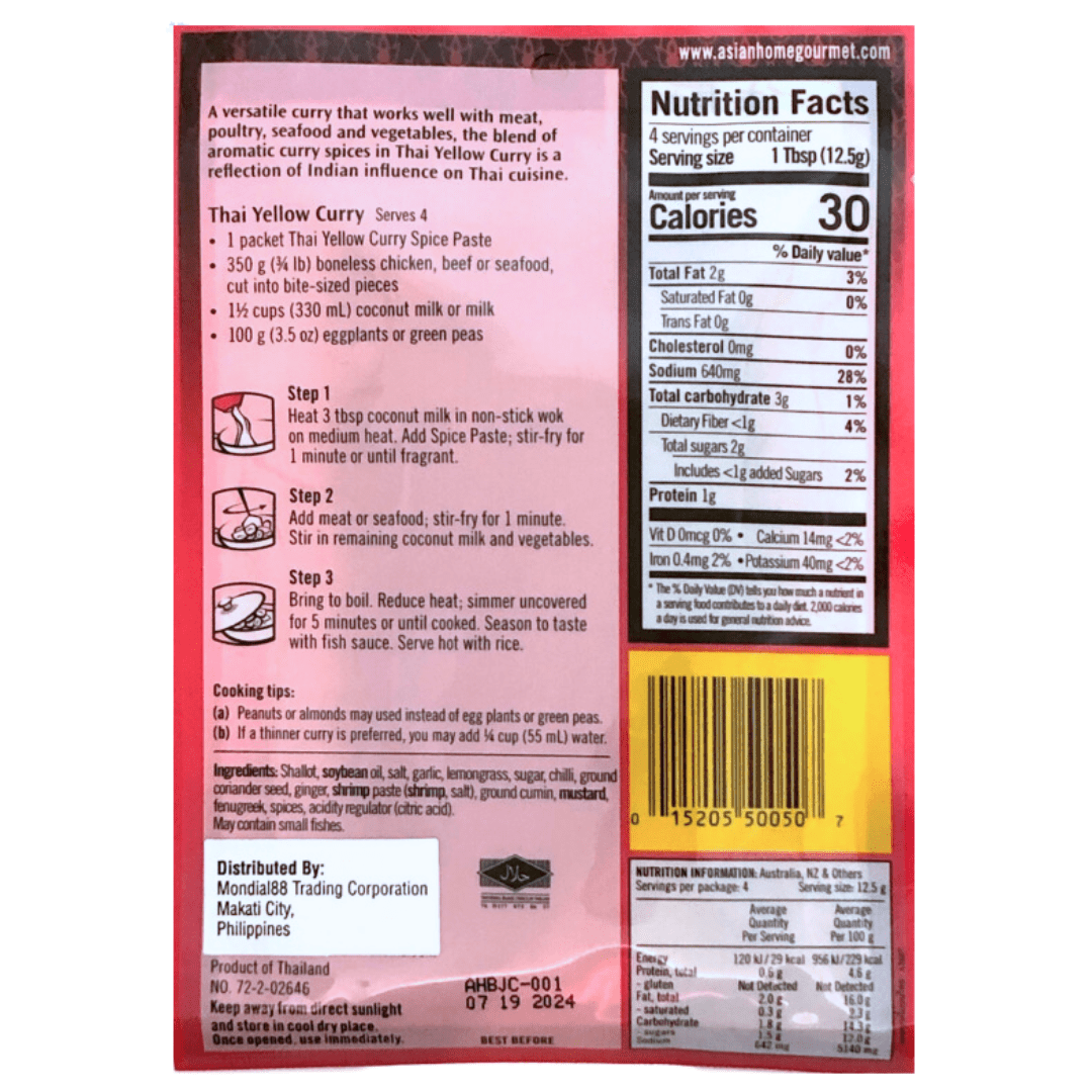 Asian Home Gourmet Thai Yellow Curry | Pacific Bay