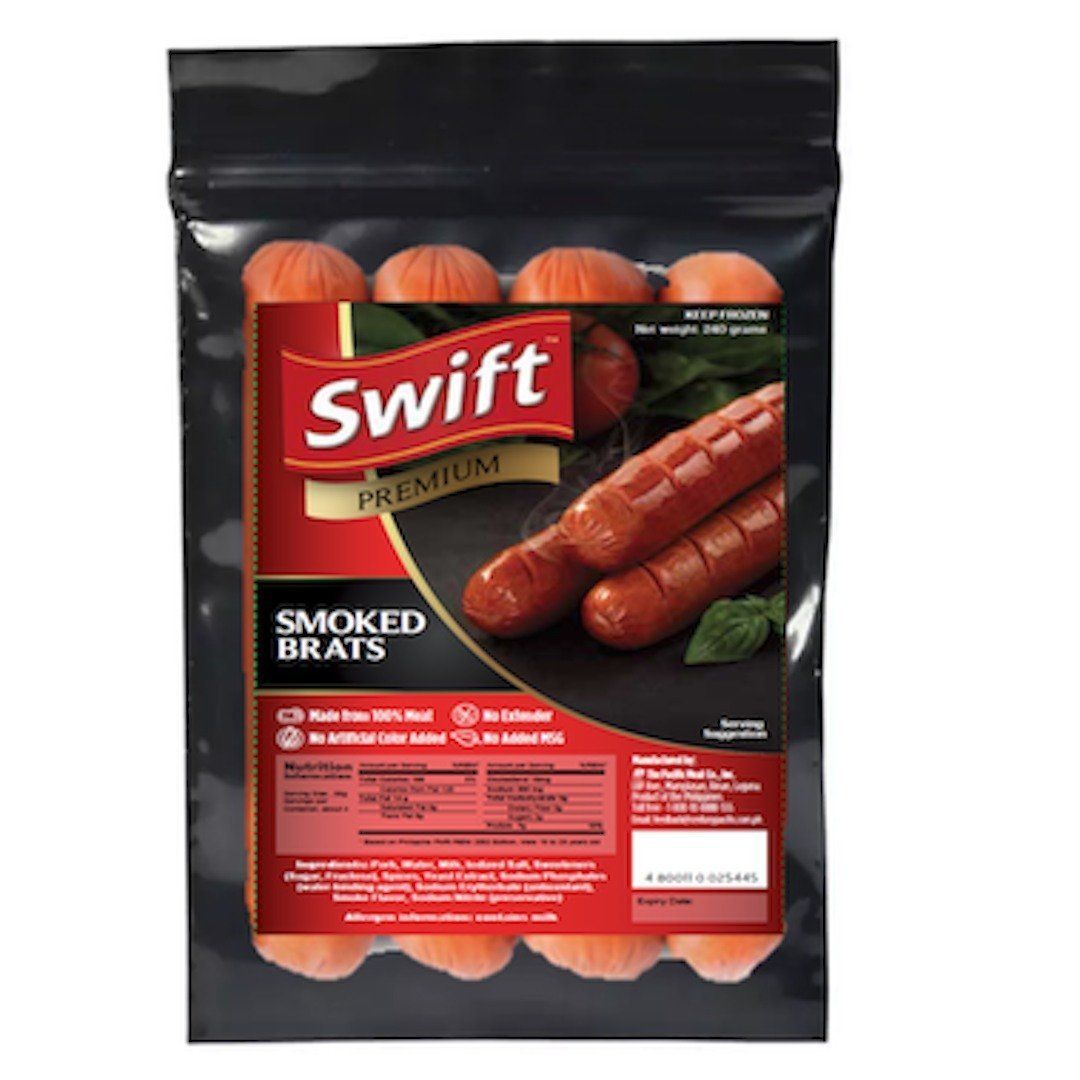 Swift Premium Smoked Brats | Pacific Bay